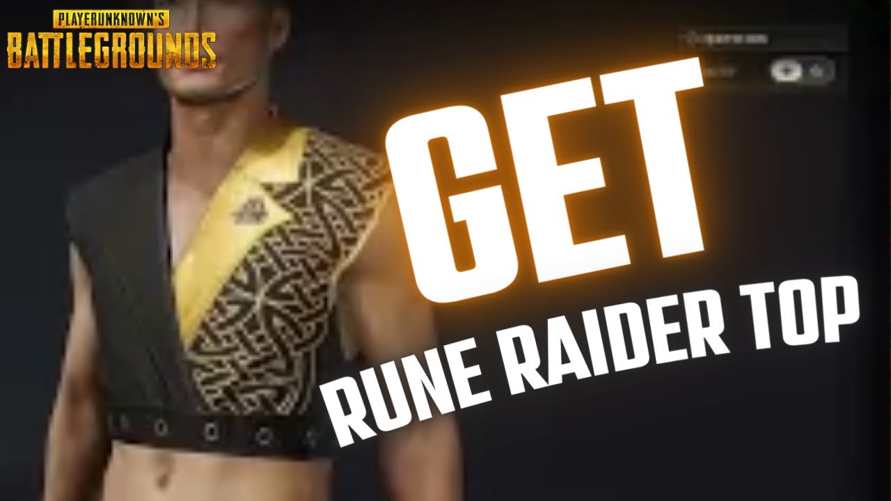 How to Get Rune Raidor Top in Pubg PC 2024? - YouTube