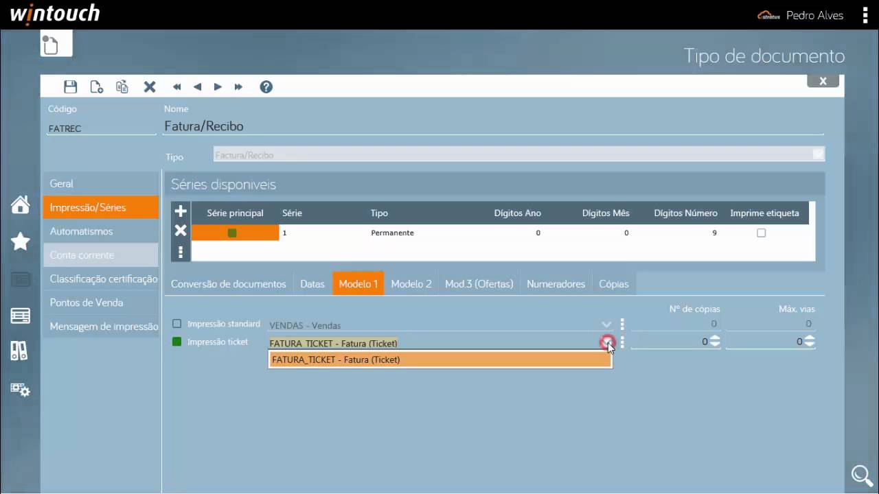 WINTOUCH CLOUD - Impressão de documentos em formato Talão - YouTube