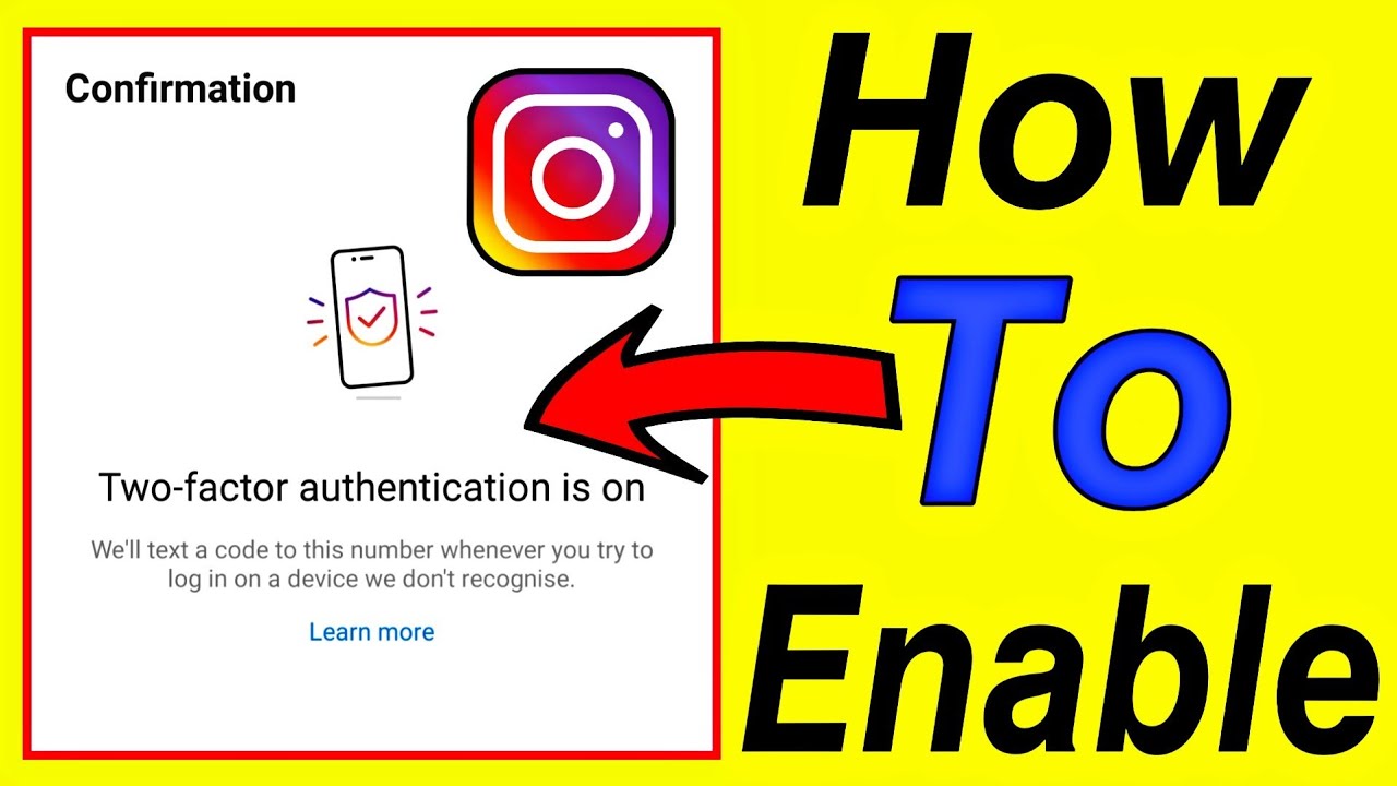 How To Enable Two-Factor Authentication In Instagram 2021 | Instagram ...