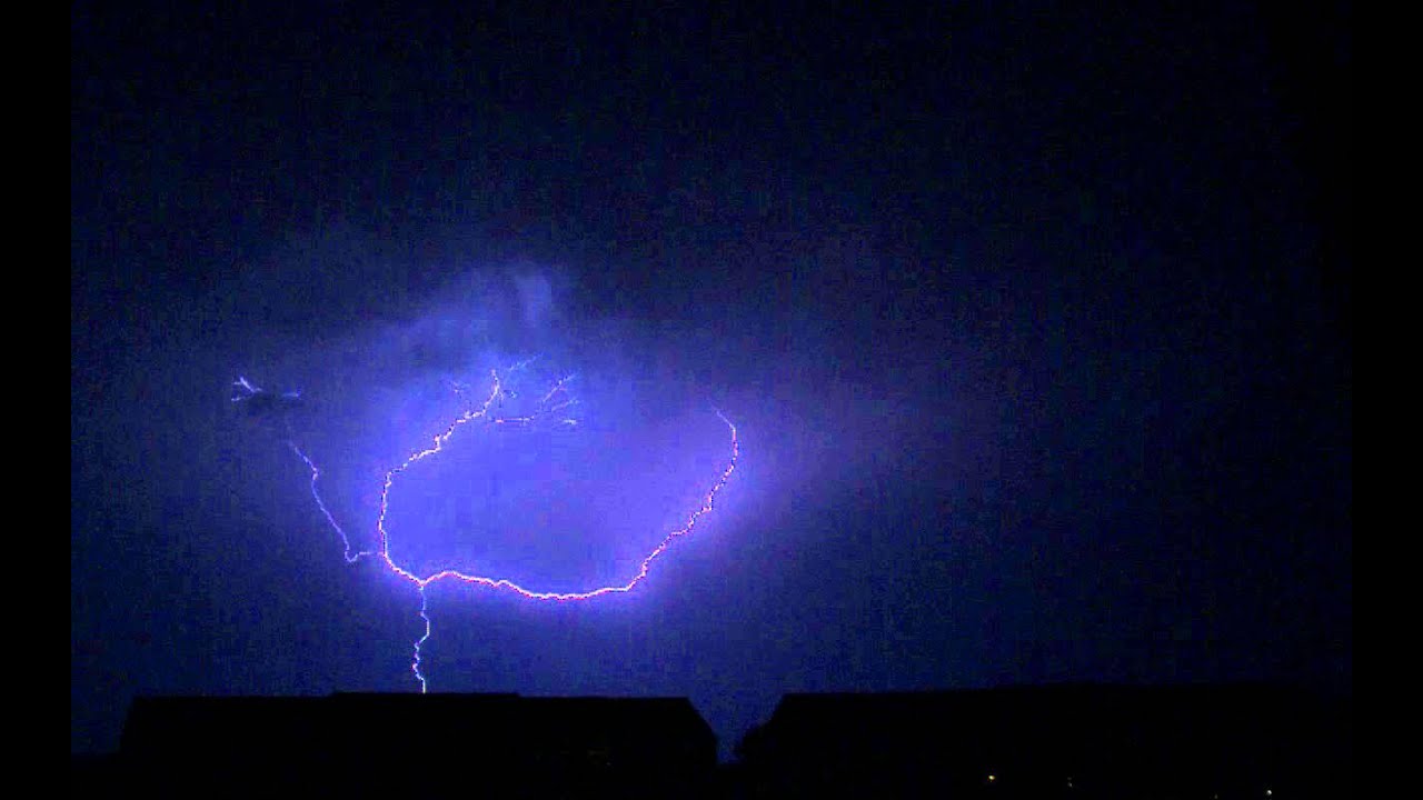 Lightning in Super Slow Motion (1000 fps) HD - YouTube