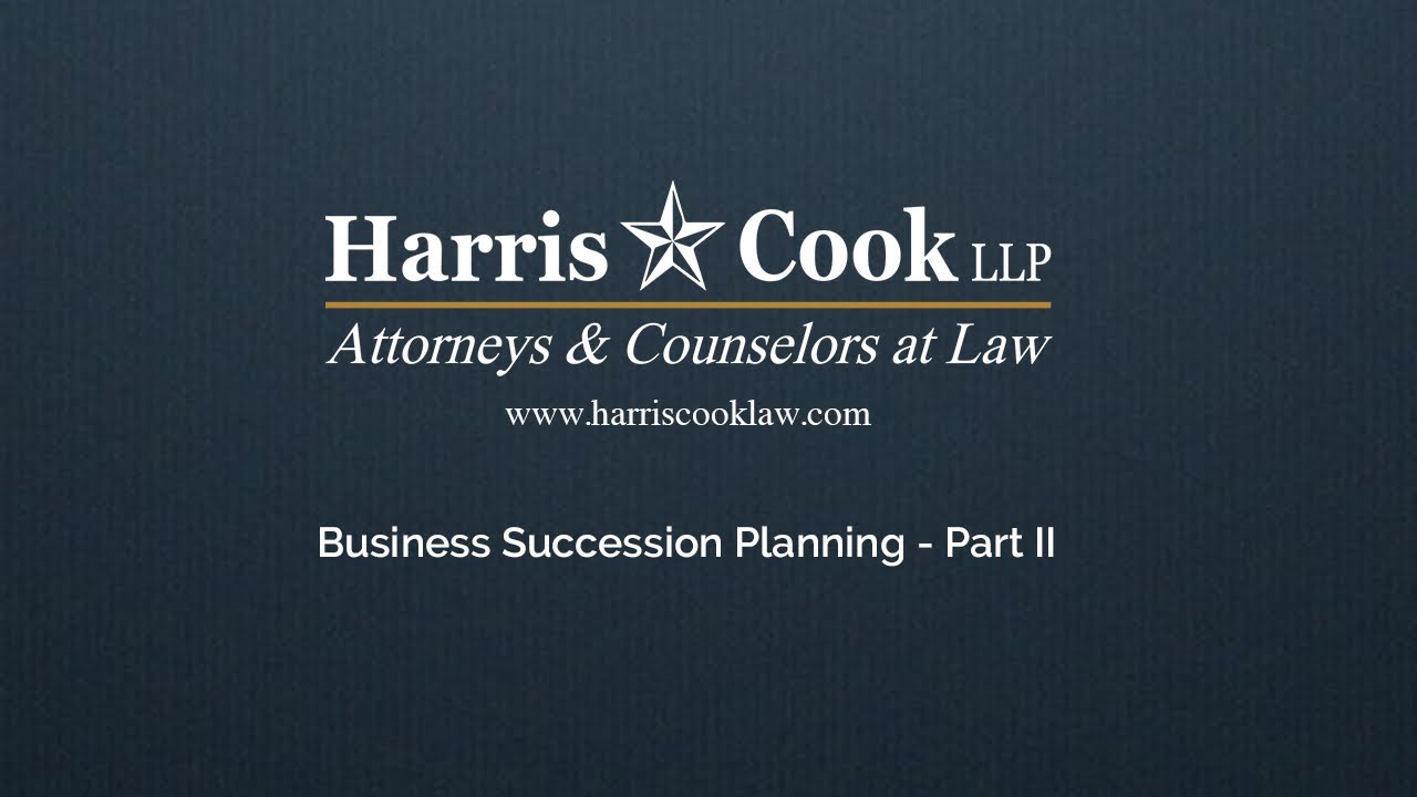 Marc Stach - Business Succession Planning Part 2 - YouTube