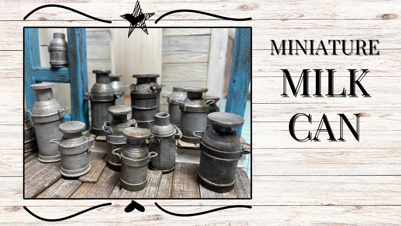 Paper Quilled Miniature Milk Cans That Would Be Perfect for your ...
