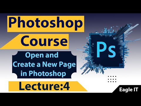 How to Open and Create a New Page in Adobe Photoshop - YouTube