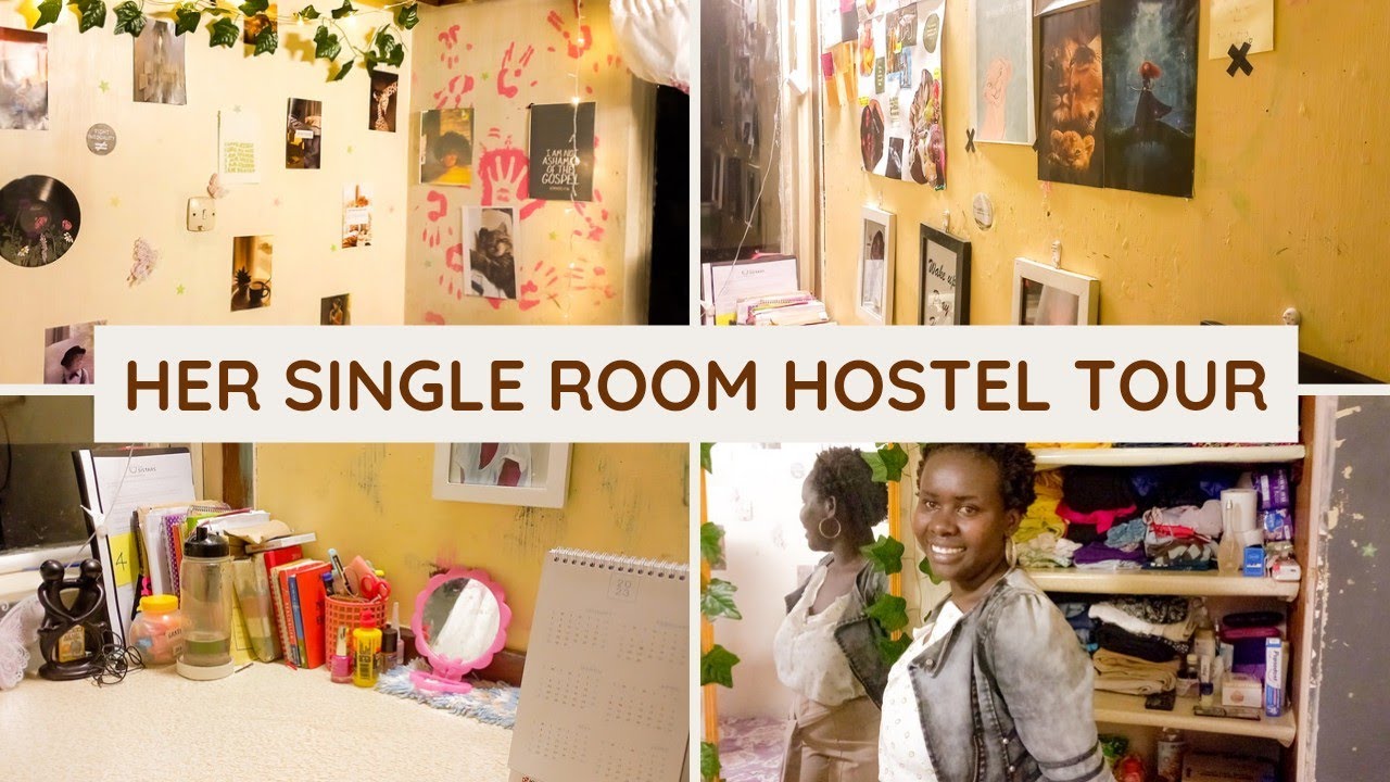 Her SINGLE ROOM HOSTEL TOUR// From the University of Nairobi// Caro ...