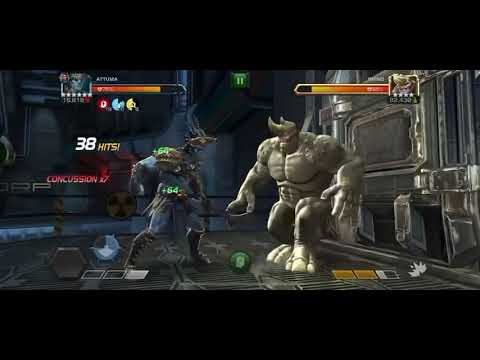 Mcoc attuma 6star rank 3 sig 55 damage is very good - YouTube
