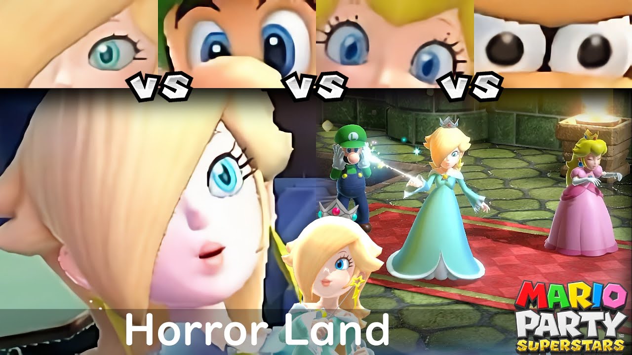 Mario Party Superstars Rosalina vs Luigi vs Peach vs Donkey Kong in ...