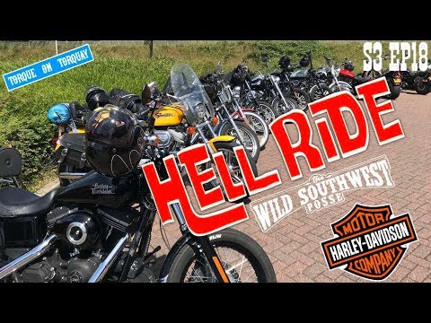 Hell ride on Harley Davidsons - YouTube