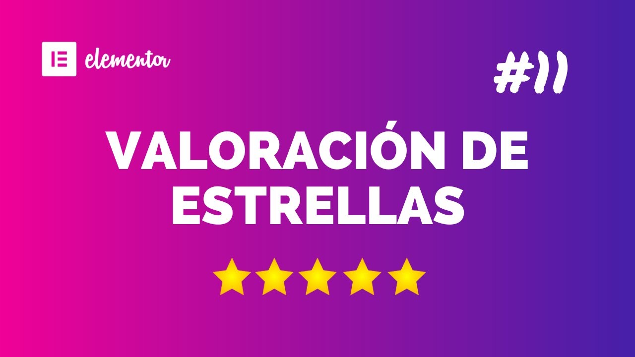 TUTORIAL ELEMENTOR #11 - Cómo usar las estrellas de valoraciones ⭐ ...