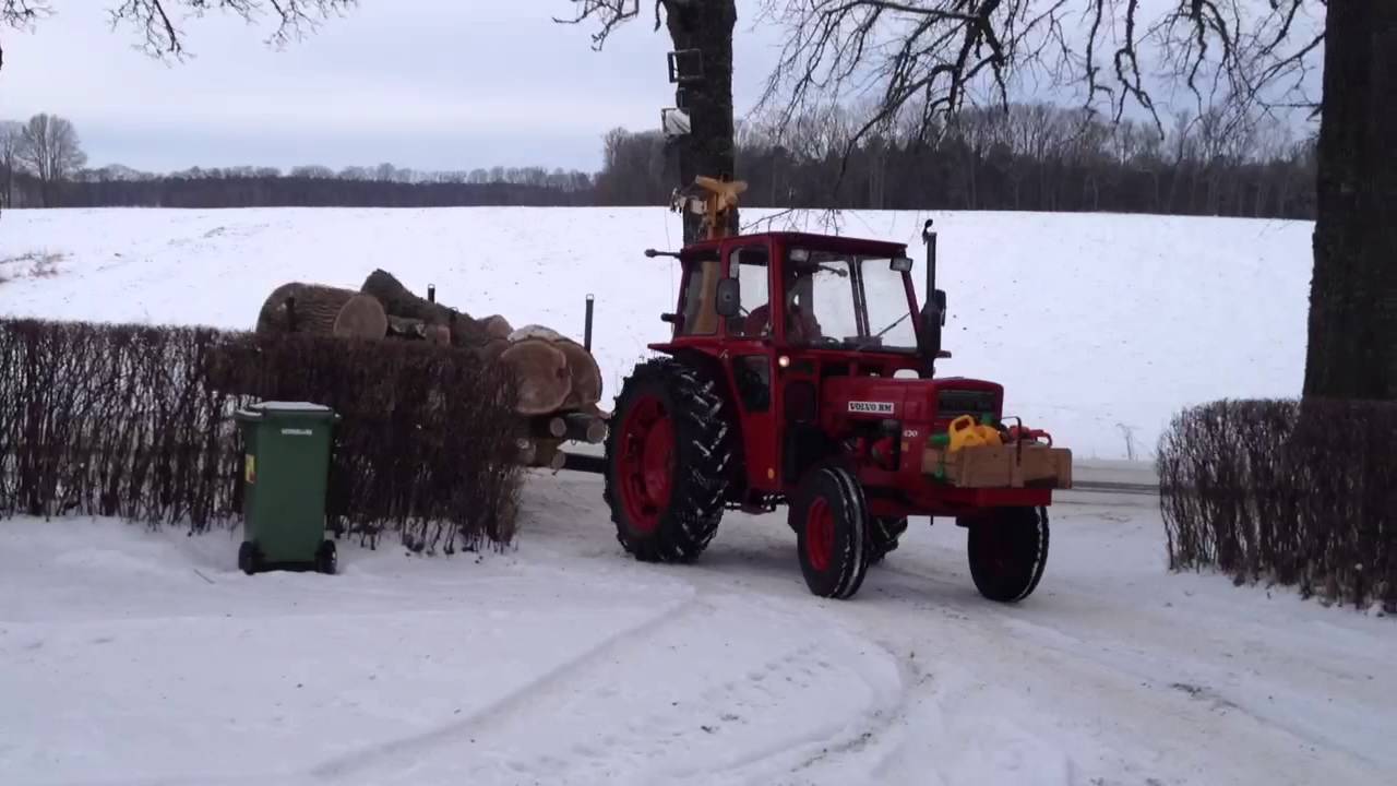 Volvo Bm 430 med vedlass - YouTube