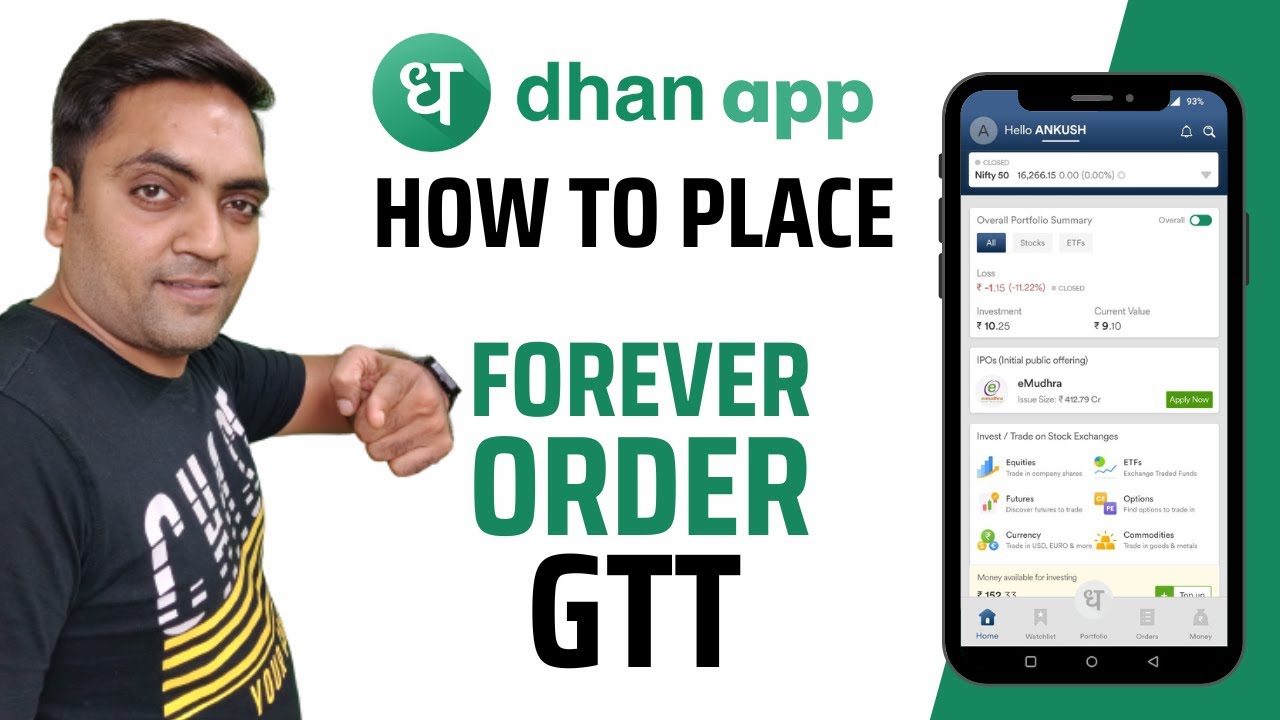 How to place a gtt forever order on Dhan mobile app | Dhan series ...