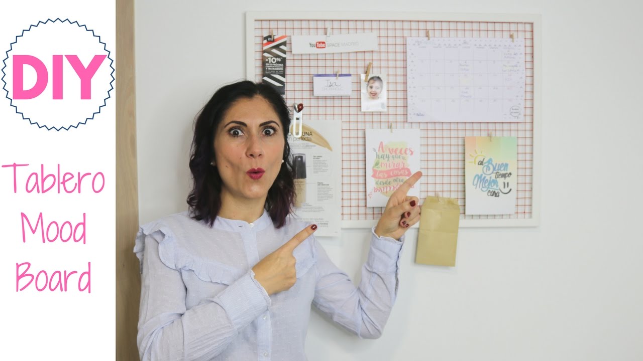 DIY: Cómo hacer un tablero MoodBoard - tablero de inspiración - YouTube
