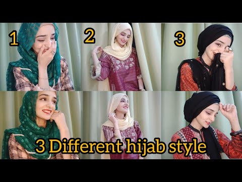 3 easy Hijab Styles || Hijab Tutorials || misha shoukat ||