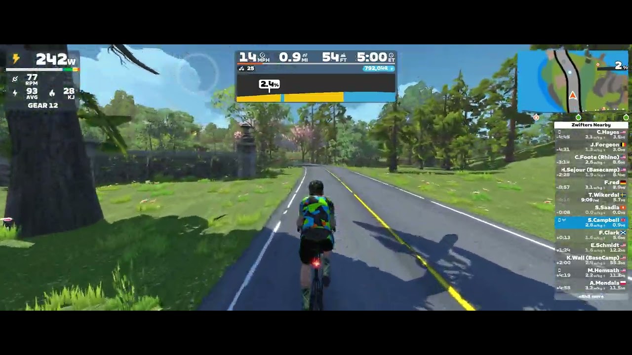 Zwift in ultrawide, Ultra Profile - YouTube