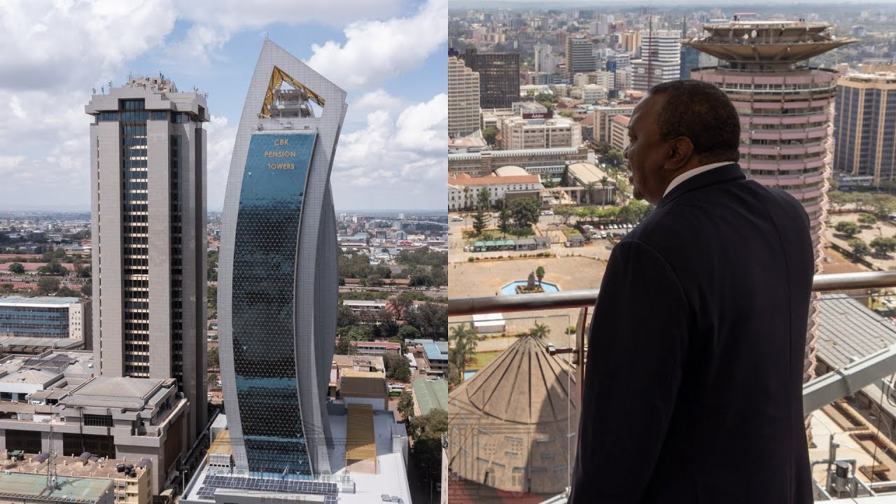 DRONE FOOTAGE: THE MAGNIFICENT CBK PENSION TOWERS OPENED BY PRESIDENT ...