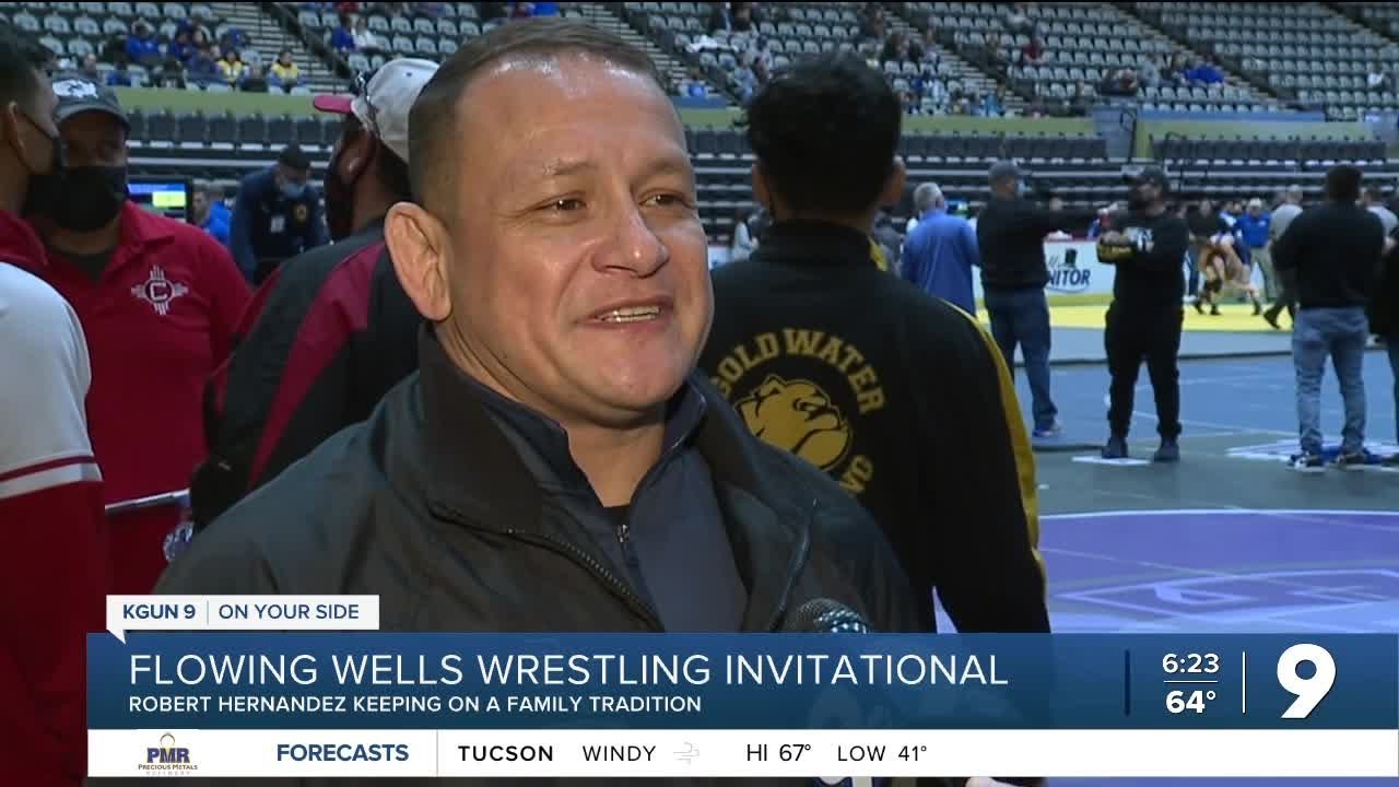 Flowing wells wrestling invitational - YouTube
