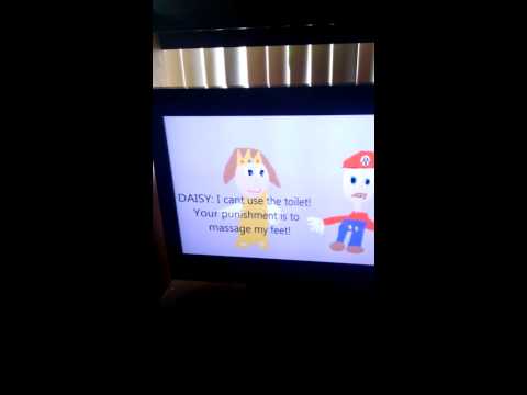 Mario massages Daisy's Feet