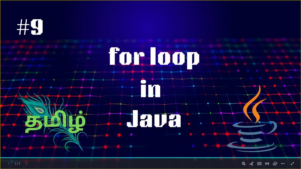 #9 For loop in Java Explained in Tamil 💻🔥 |Java Concepts |Interview ...