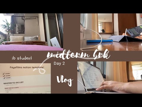 Midterm break vlog:high school, ib student, year 12, fayefilms notion ...