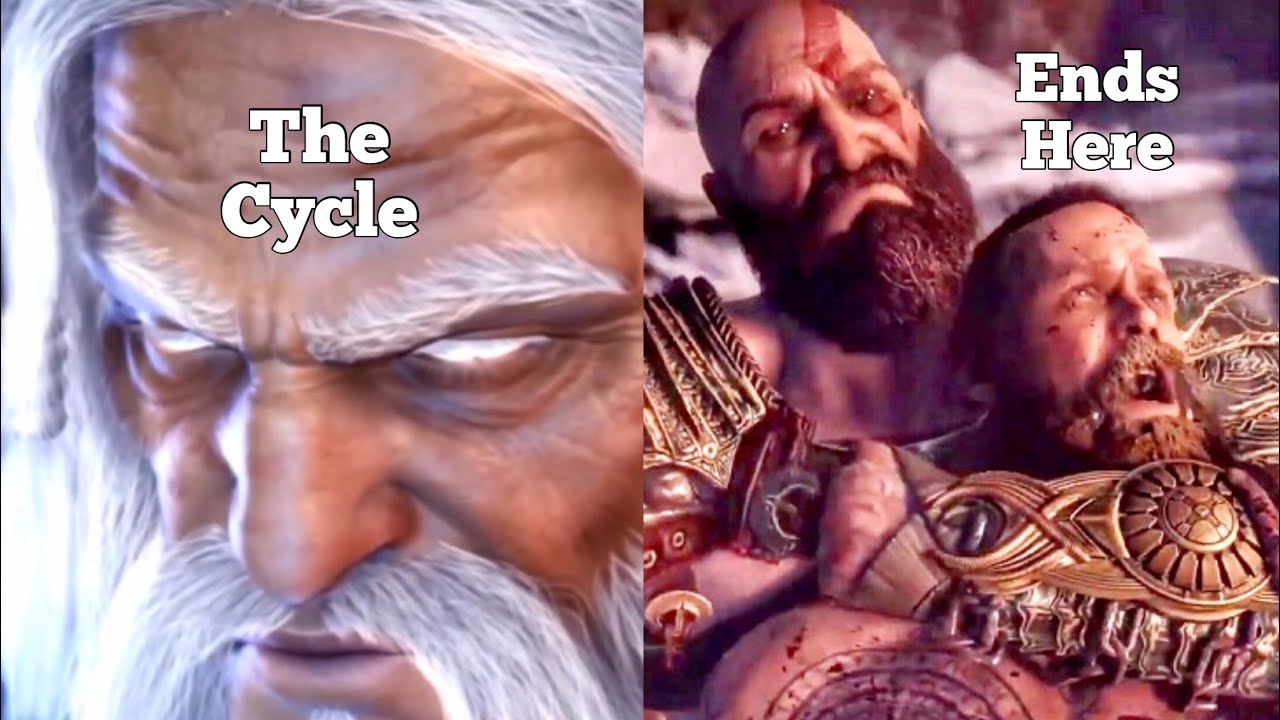 The Cycle Ends Here | Kratos Zeus Freya Baldur - God Of War ( Cutscene ) - YouTube