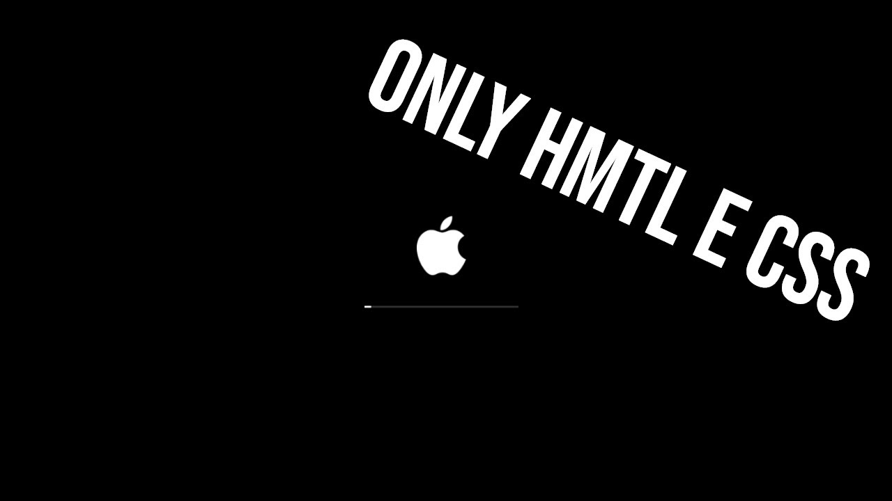 Loading MacOS in HTML & Css - YouTube