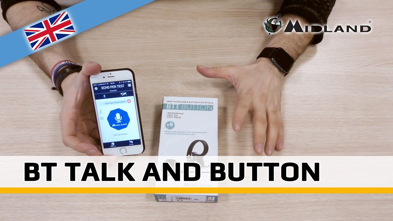 Midland BTTalk and BTT Button: communication at a fingertip! - YouTube