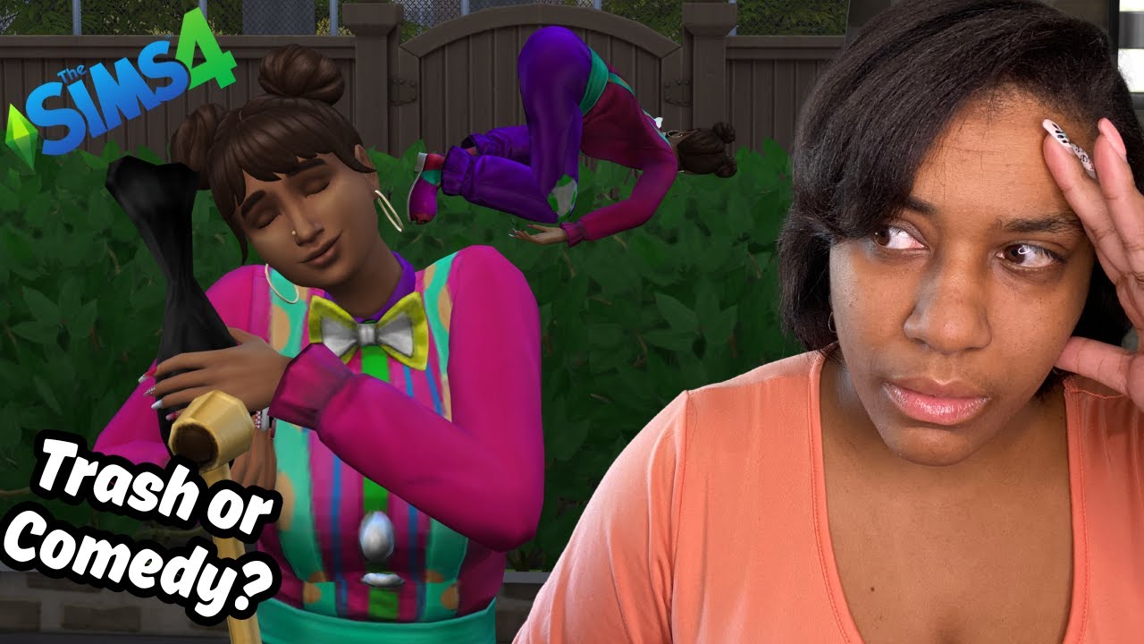 My sim is so weird, she loves TRASH and Comedy | Rags to Riches Let's ...