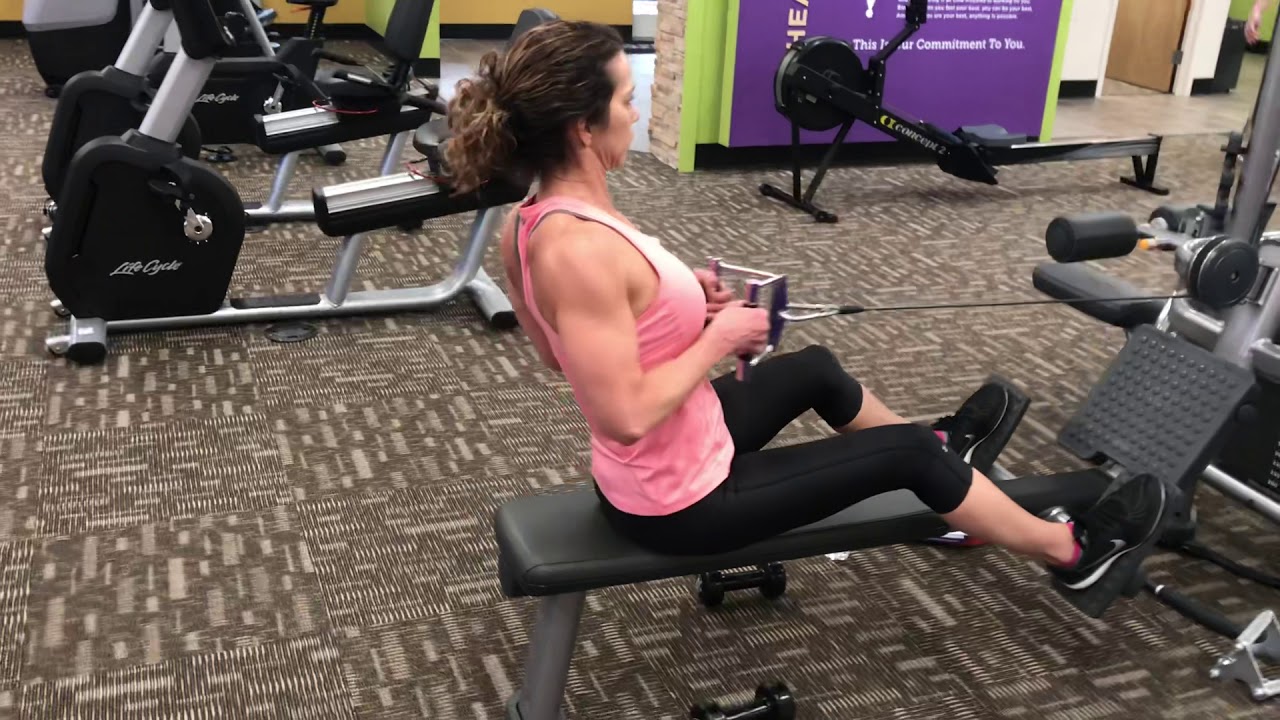 V bar cable row - YouTube