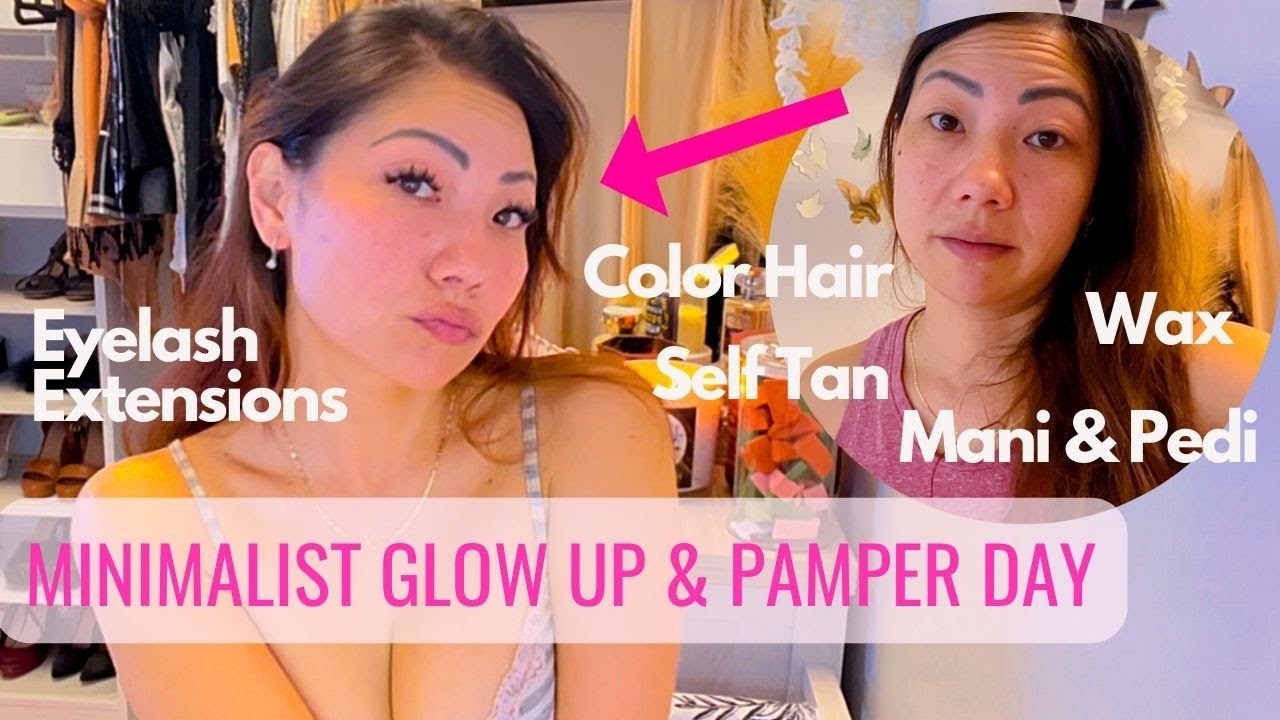 Minimalist Glow Up & Pamper Day I American Gyaru - YouTube