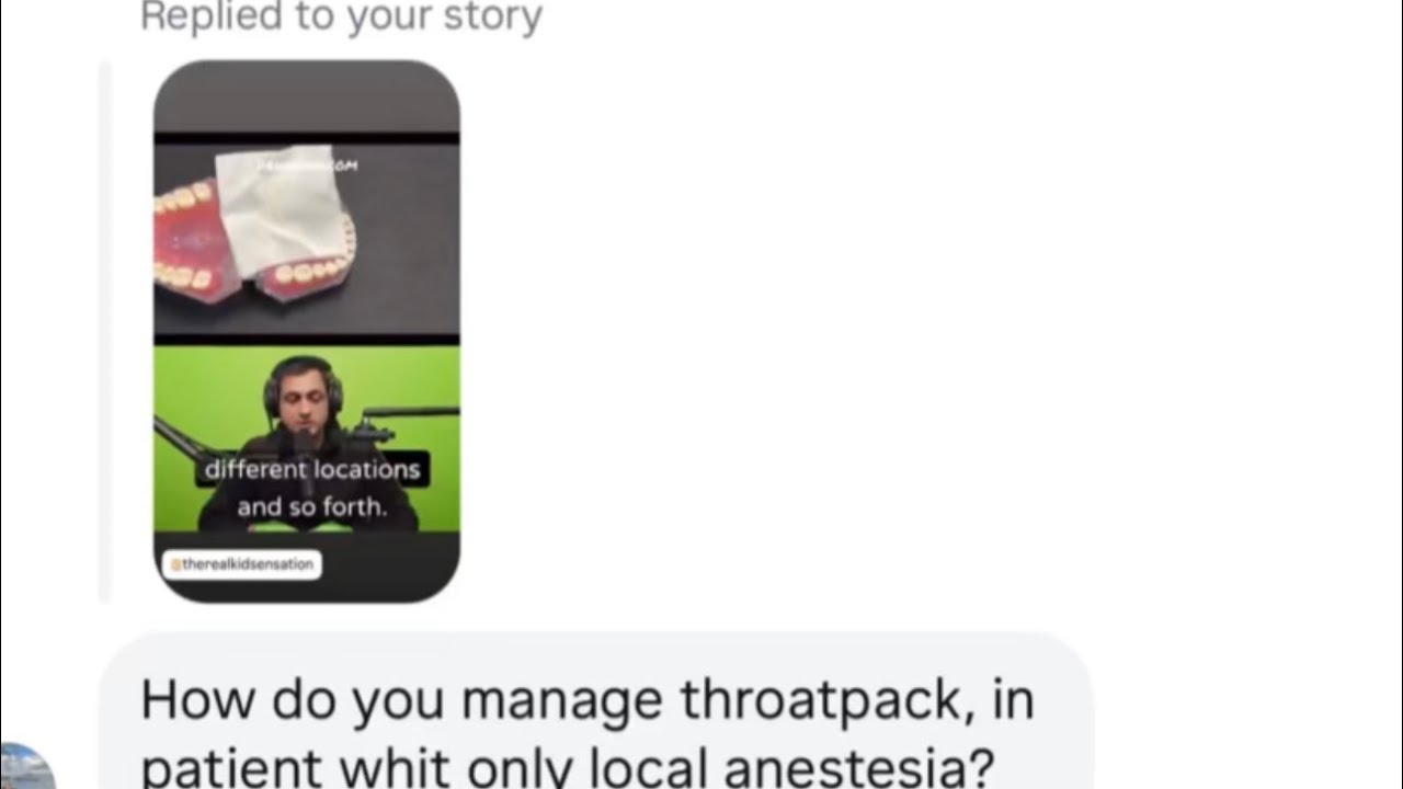 How I place a Throatpack Before Every Tooth Extraction - YouTube