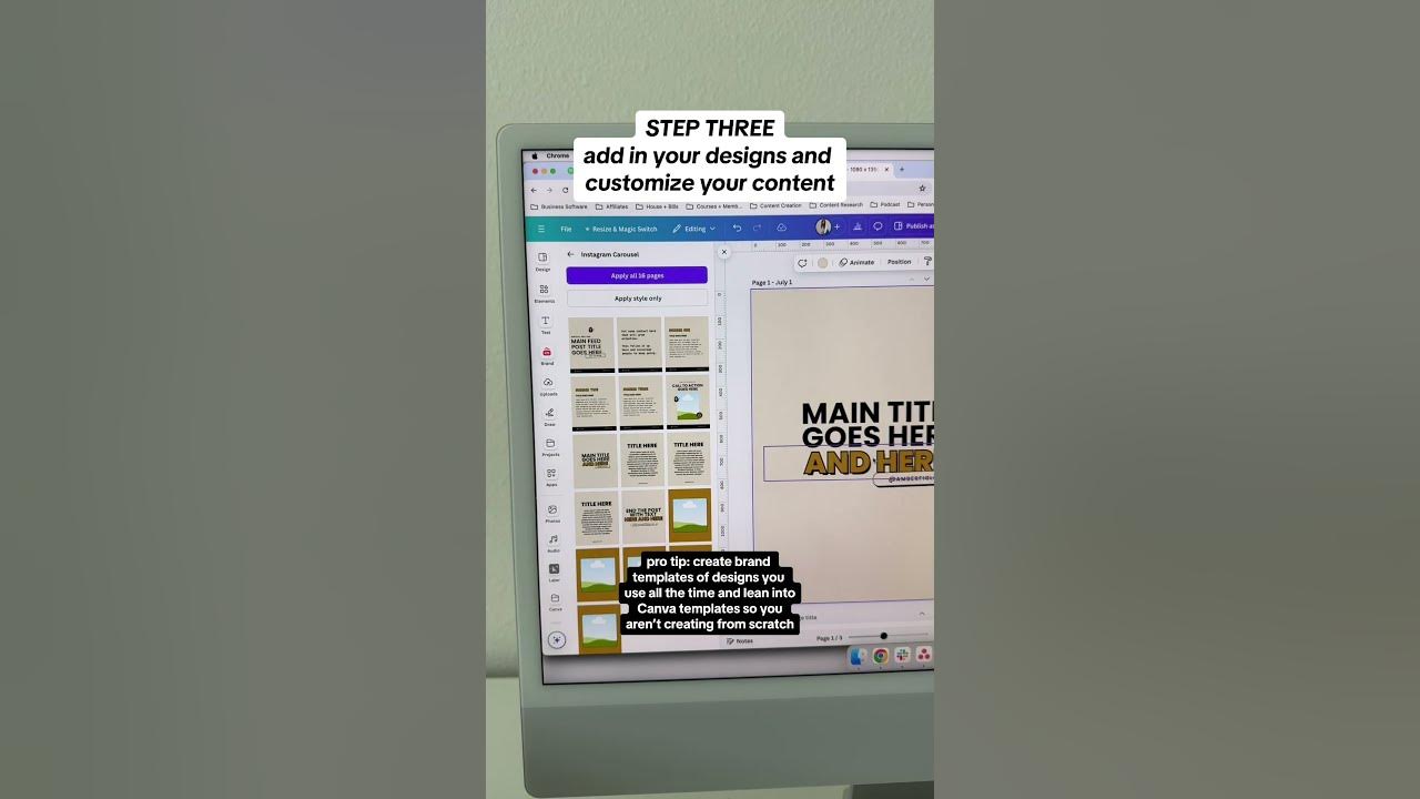 How to batch create content in Canva - YouTube