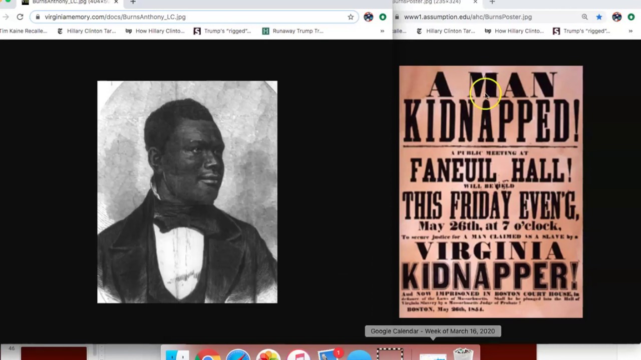 March 20 Fugitive Slave Act, Underground Railroad, Harriet Tubman - YouTube