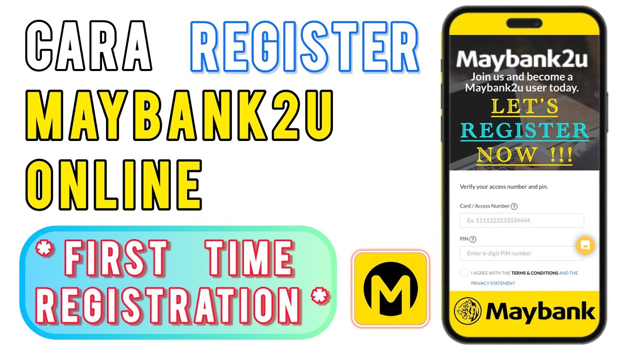 Cara Register Maybank2u Online - First Time Daftar Maybank2u Online ...