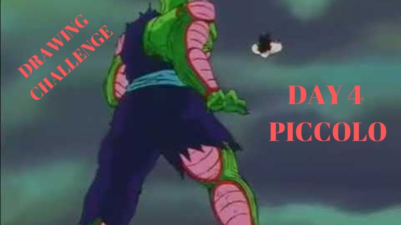 Drawing Challenge - Day 4 Piccolo ( DBZ ) - YouTube