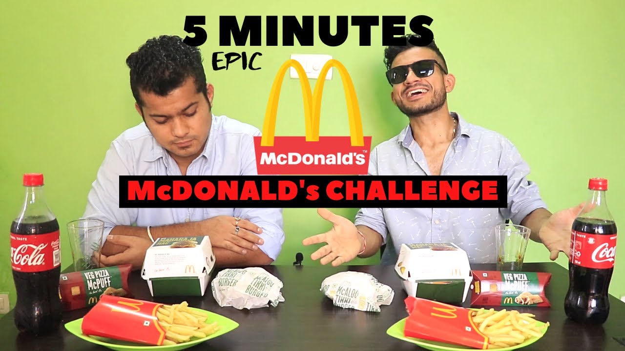 McDONALD's MEAL CHALLENGE | MAHARAJA MAC, PIZZA McPUFF, McALOO TIKKI ...
