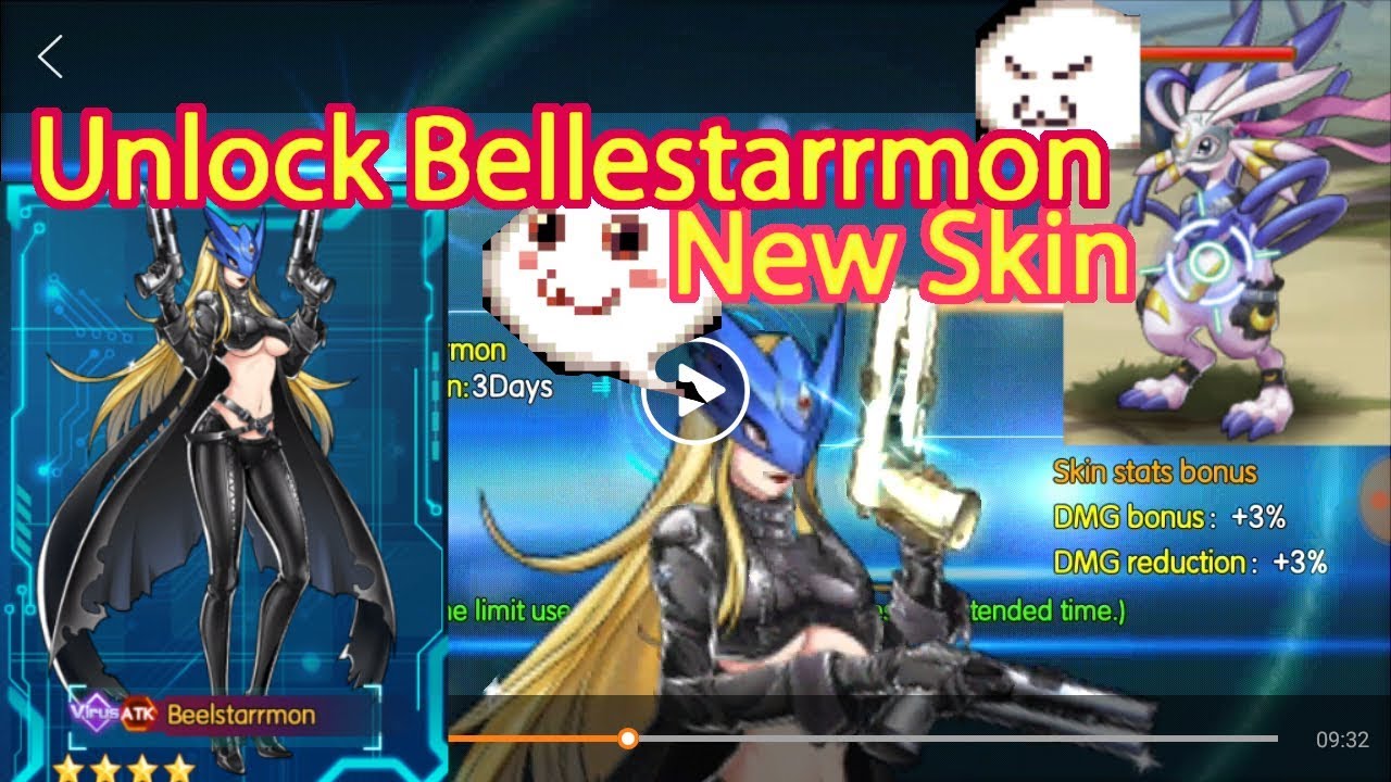 Digital World/Evolve Monster Digimon Unlock Bellestarmon Skin 3D &Test ...