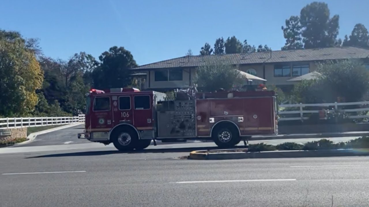 LACoFD Engine 106 Responding - YouTube