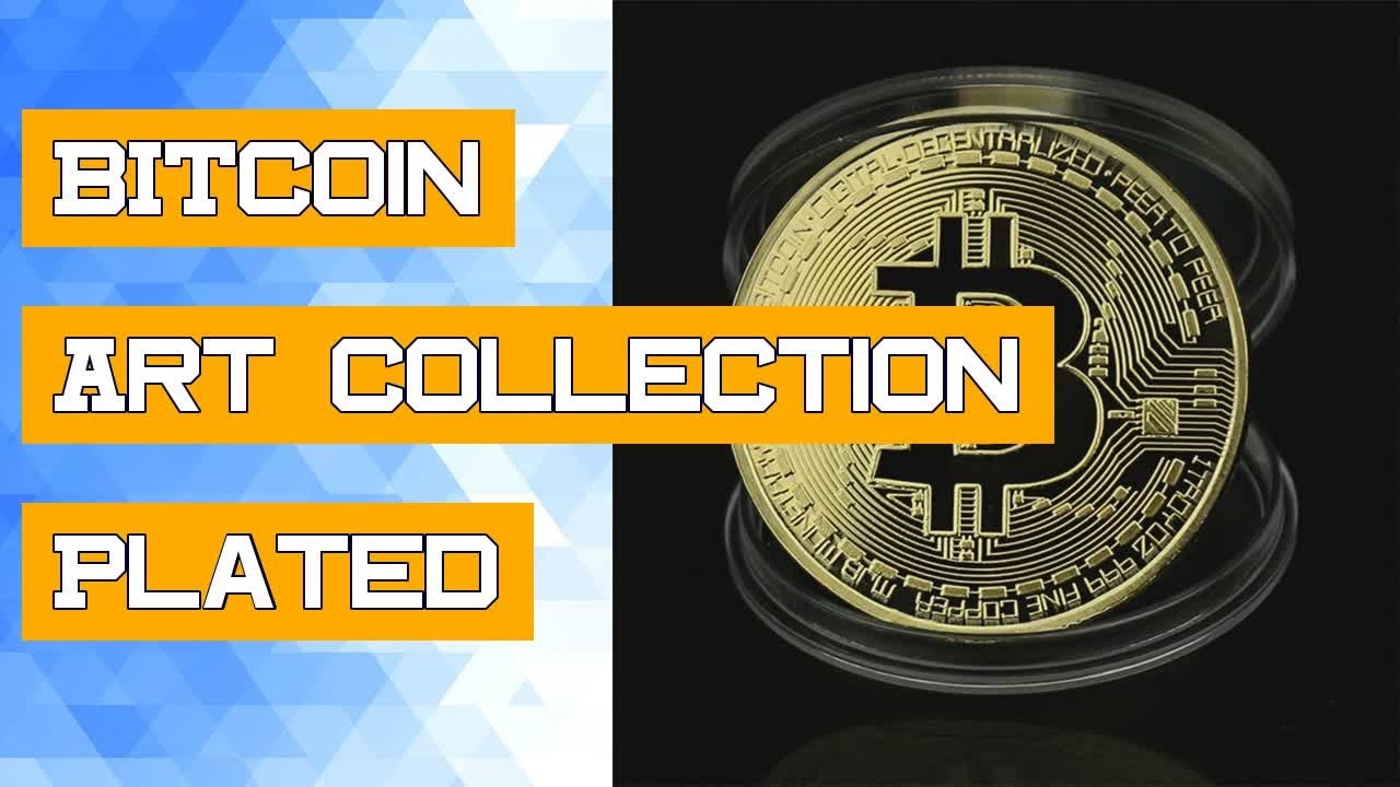 BITCoin Art Collection Plated Physical Bitcoins Bitcoin BTC with Case ...