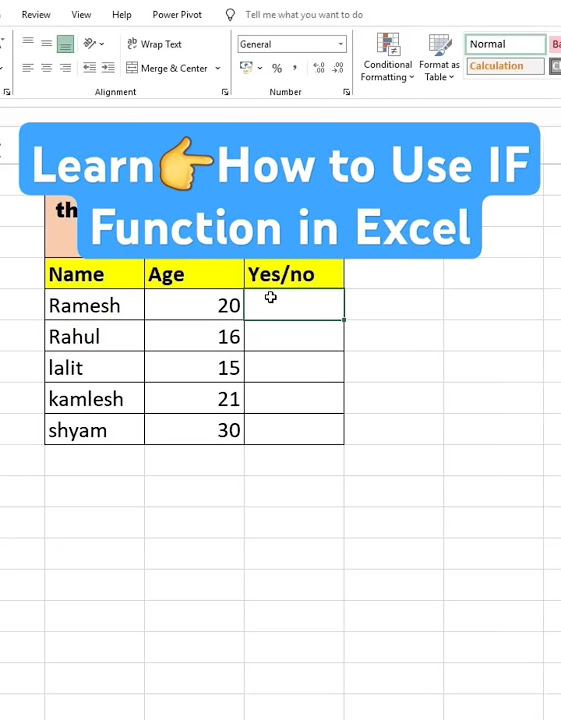 How to use the IF function in Excel | Excel if formula | MS excel interview questions and ...