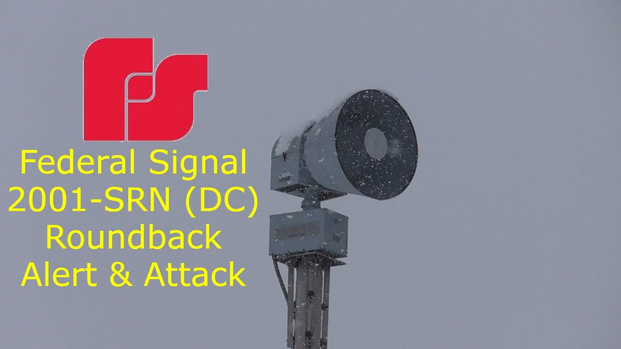 Union Grove, WI Federal Signal 2001-SRN (DC) Roundback Siren Test ...