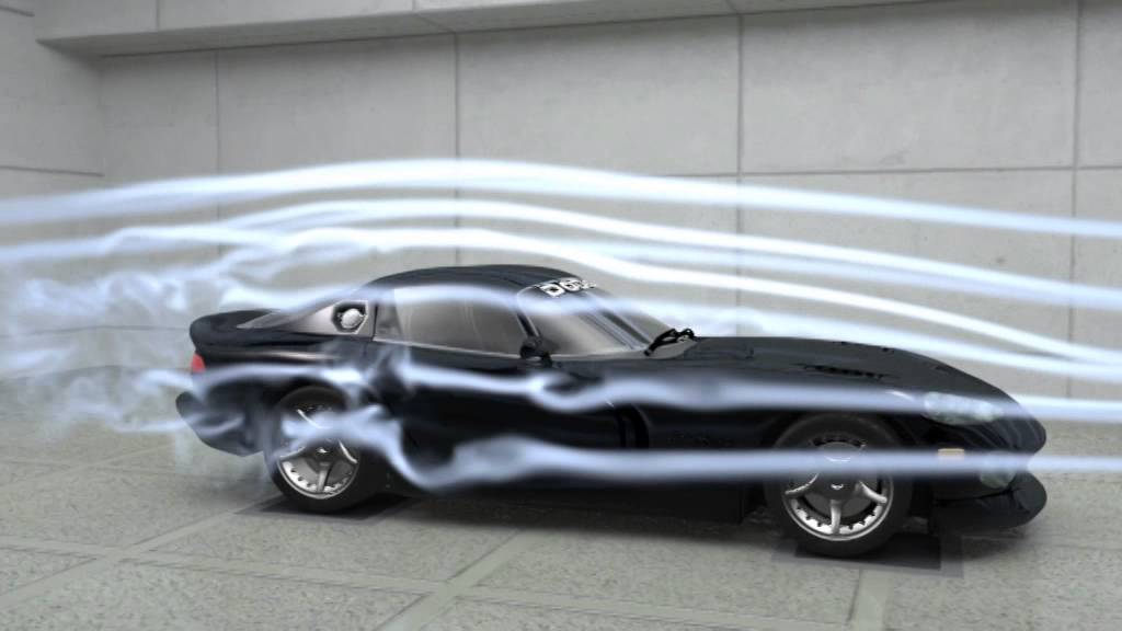Dodge Viper Wind Tunnel Scene Download CFD Smoke Wind Tunnel Cinema 4d ...