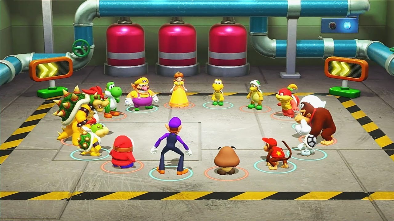 Super Mario Party - All Brainy Minigames - YouTube