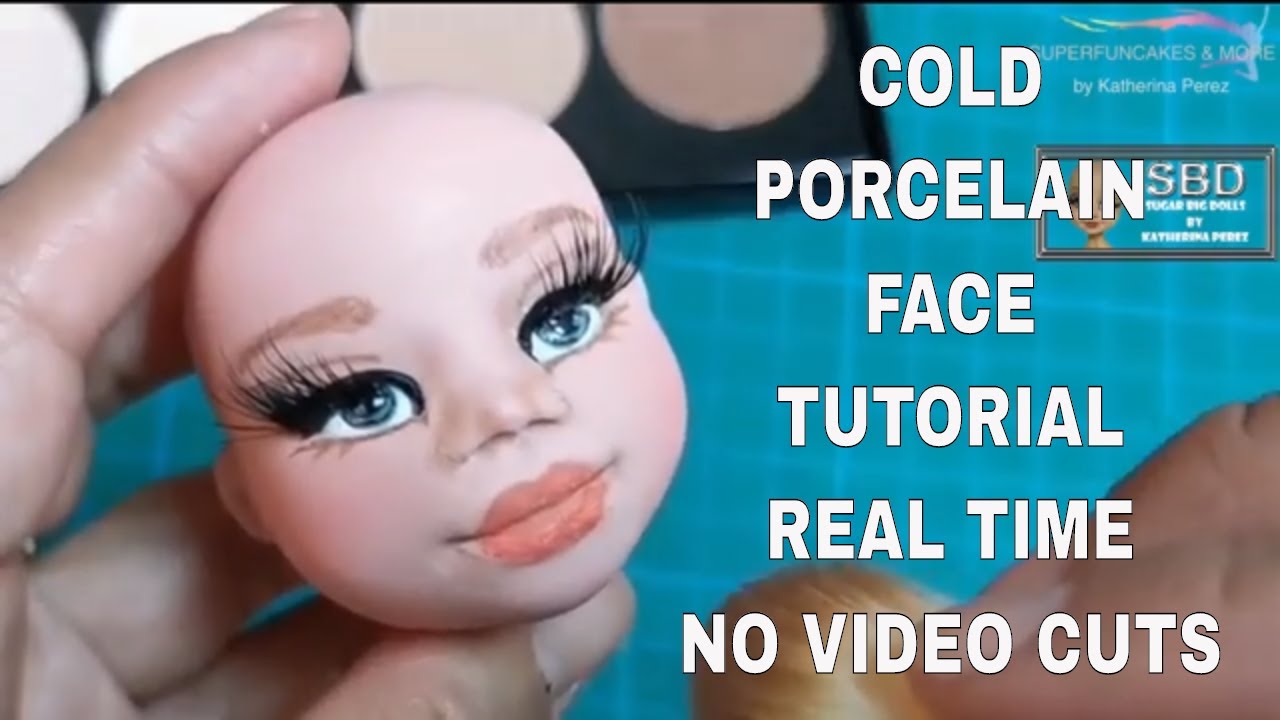 FACE TUTORIAL COLD PORCELAIN - REAL TIME - YouTube