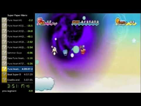 Super Paper Mario - 7-4 Rainbow Bridge Skip using Thudley infinite jump ...