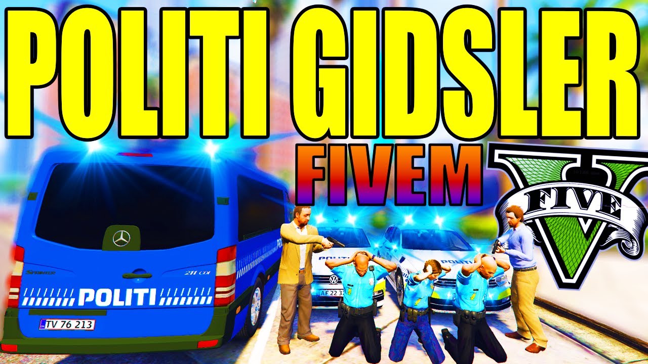 POLITI GIDSLER - STORT BANKRØVERI 😱 - DANSK GTA V FIVEM (RP) - [#48 ...