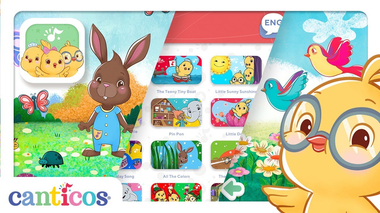 Canticos Bilingual Preschool App - Play and Learn in English and ...