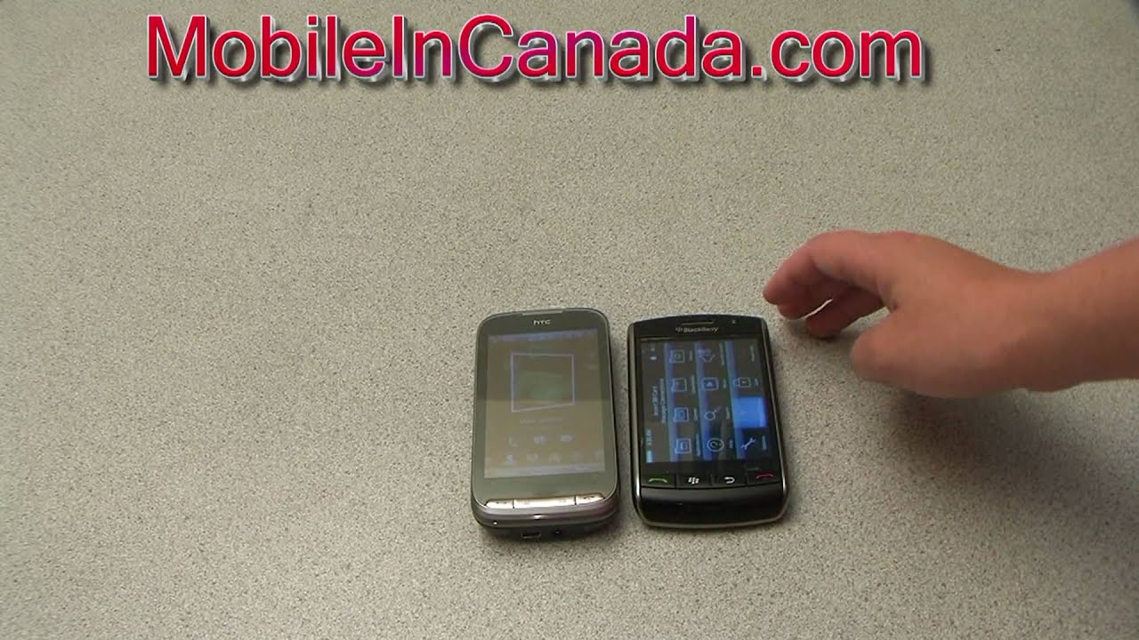 Telus HTC Touch Pro 2 Worldwide Edition vs Blackberry Storm 9530 - YouTube