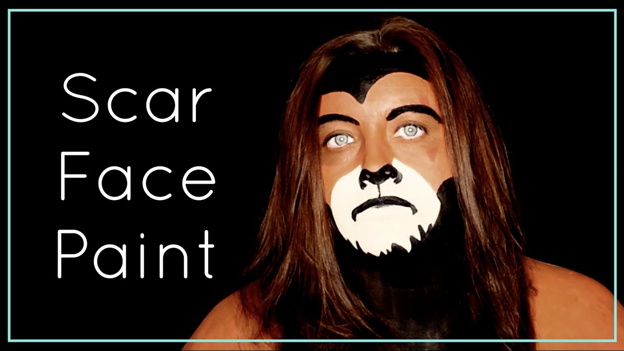🦁👑 Scar Face Paint - YouTube