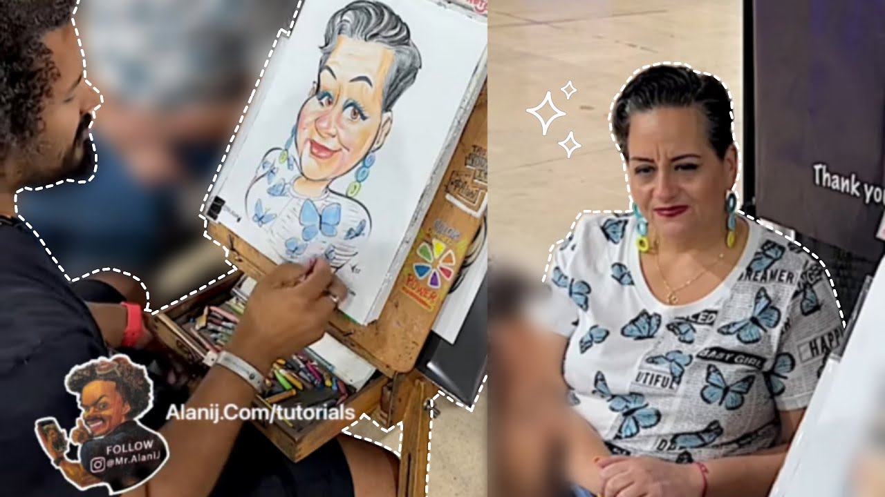 Elegance cannot be Measured FULL VIDEO, caricature drawing by Alani J ...