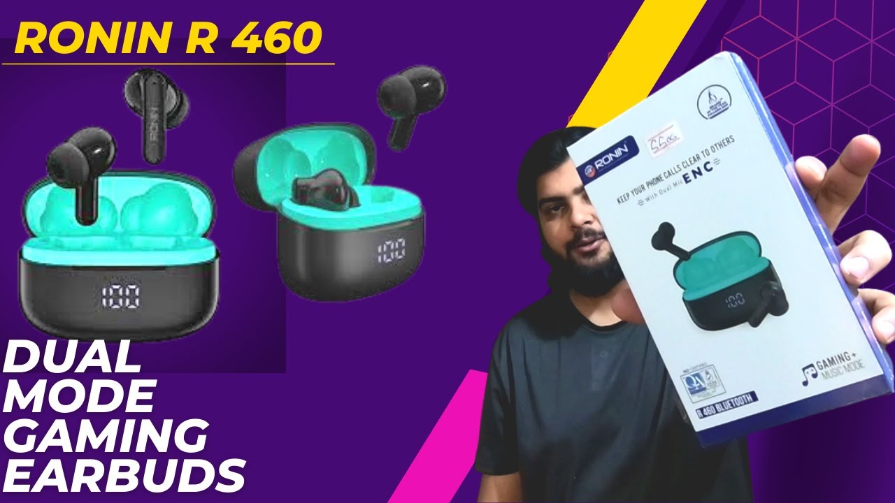 RONIN R 460 DUAL MODES EARBUDS | ENC | GAMING AND MUSIC MODE | CHEAP ...