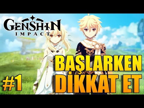 BAŞLARKEN DİKKAT ET #1 | Sunucu ve Karakter Seçimi | Dil Ayarları |  Genshin Impact Türkçe